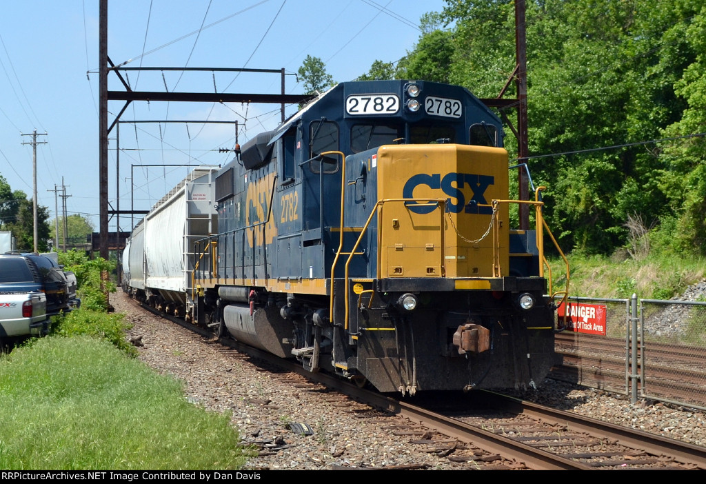 CSX GP38-2 2782 on the rear of C770-21